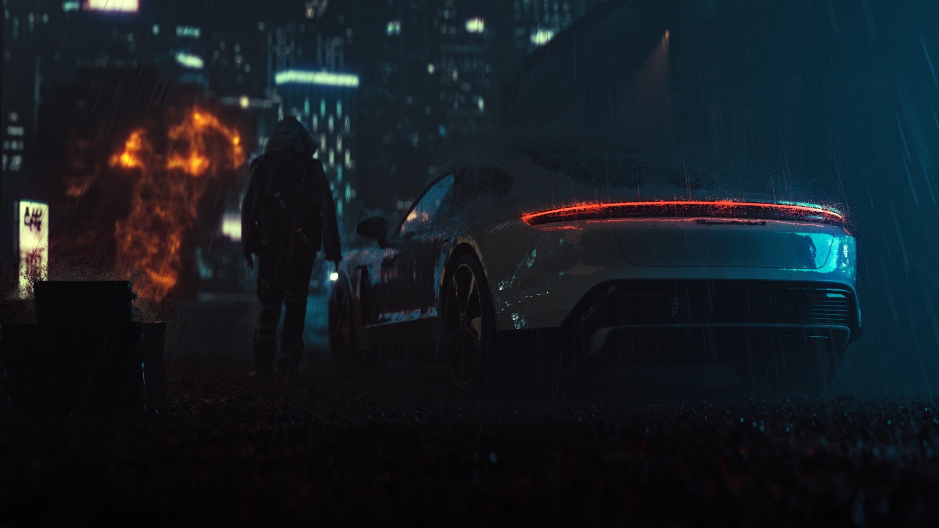 ArtStation - Night Rain