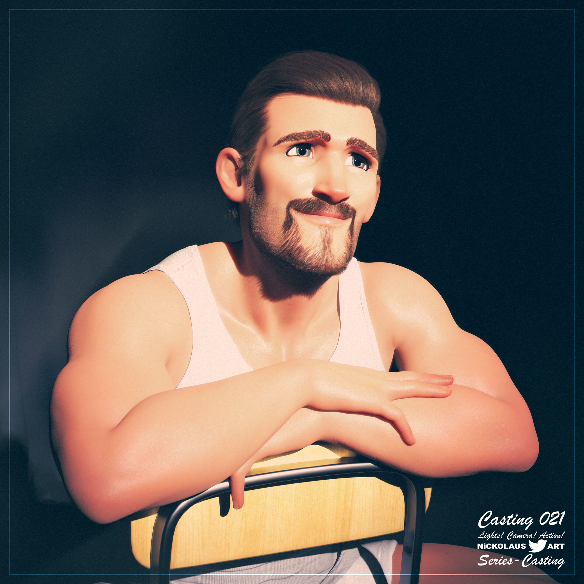 ArtStation - Series - Casting - Casting 21 - Lights! Camera! Action! (3D artwork, Censored)