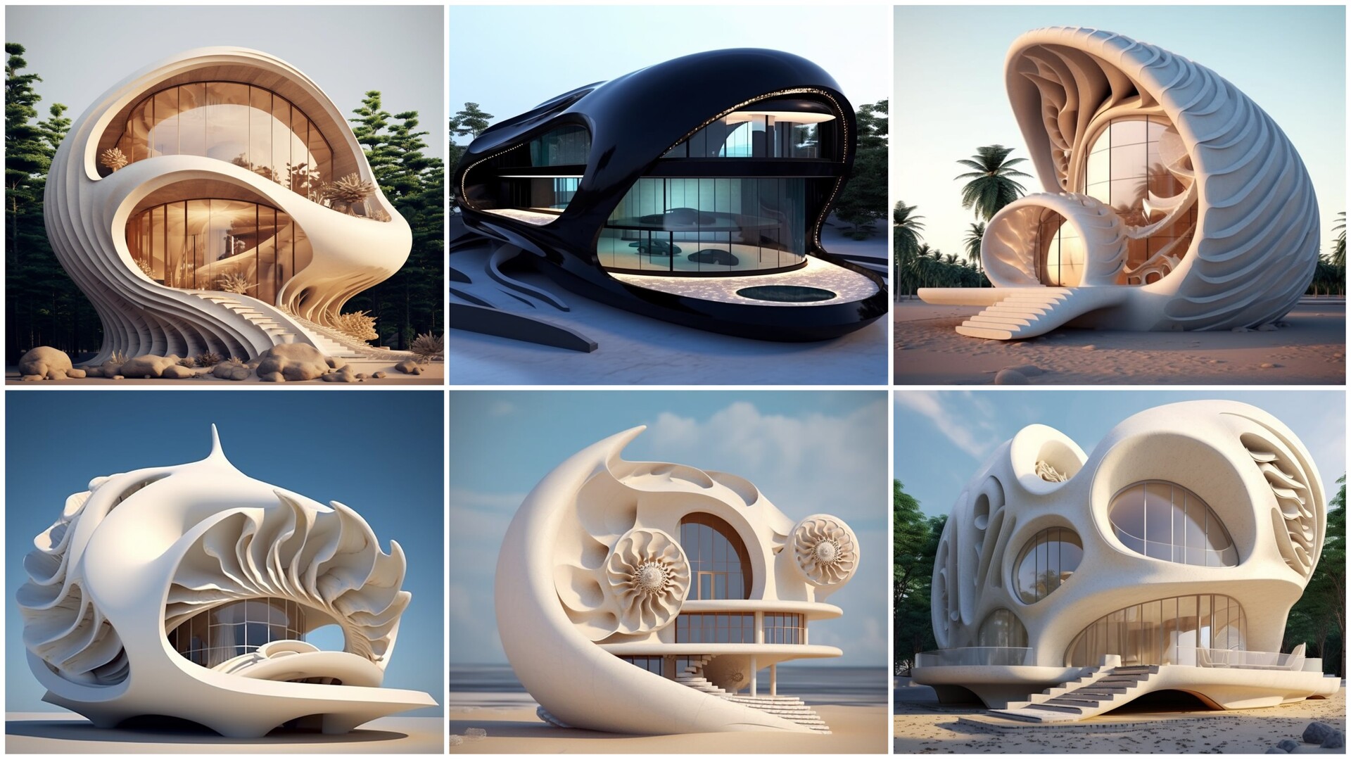 Concept Art - +200 Shell House Architecture