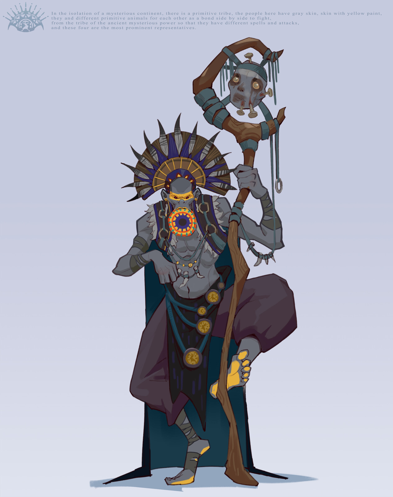 Z1D17 - Gray-skinned primitive tribes