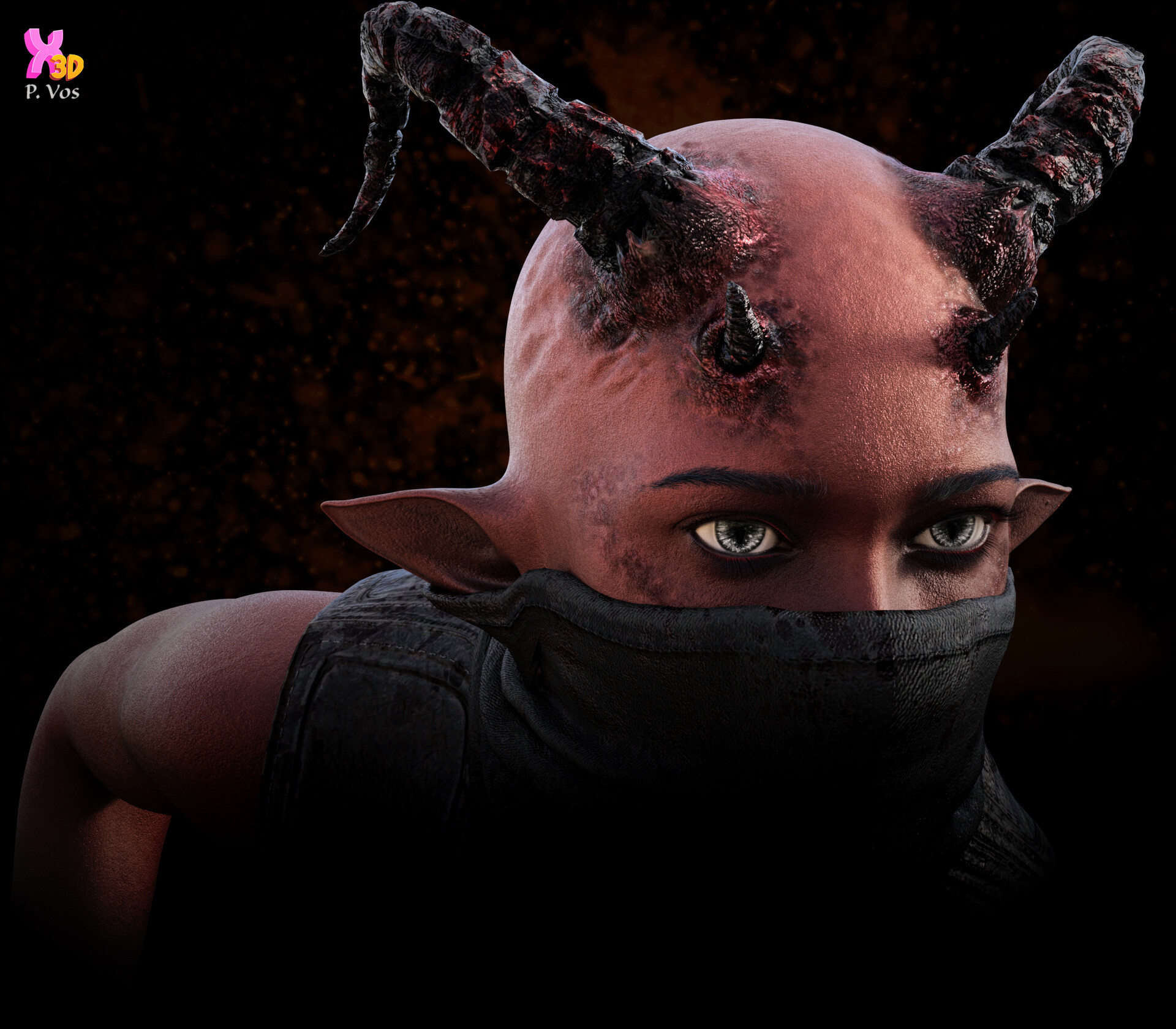 Xtreme3D Studio - FPE Akhane Horns Add-On for G9 by Esid & FenixPhoenix