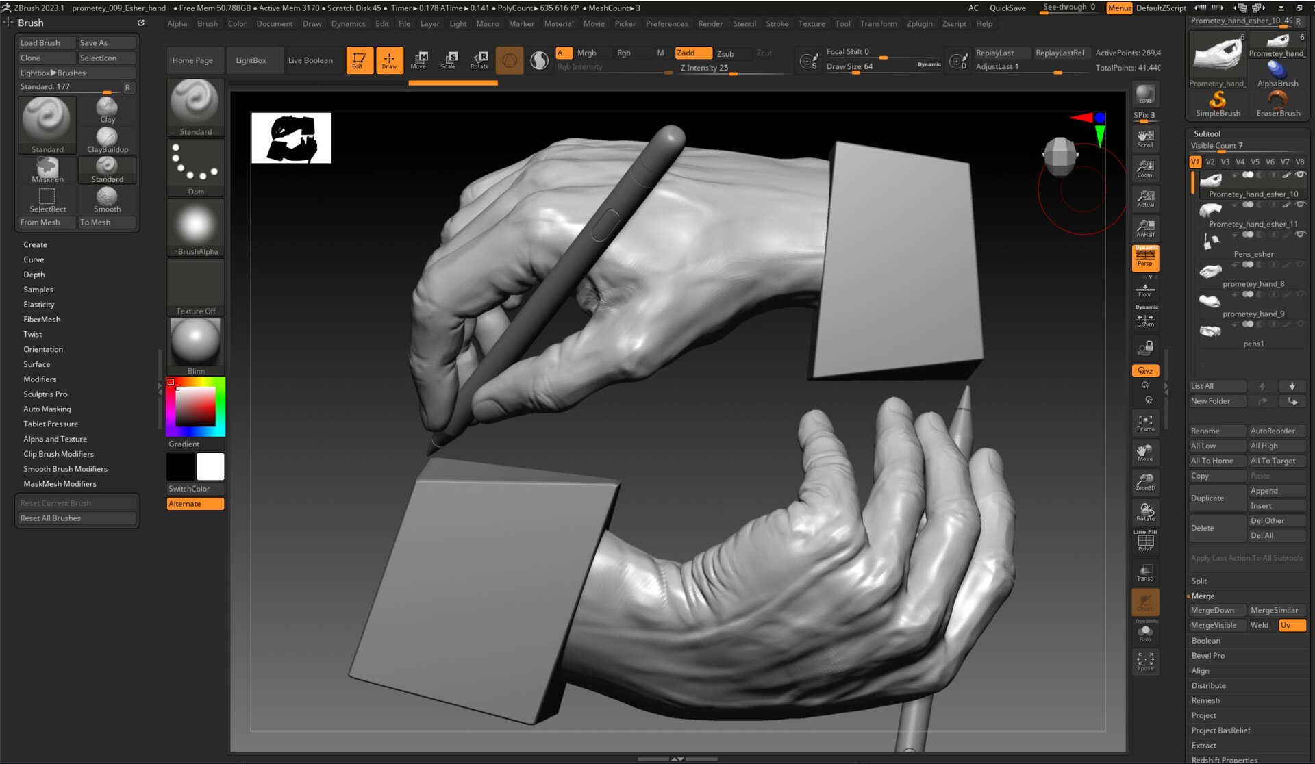 ArtStation - Sculpting hands in Zbrush for Rosatom presentation, 2020