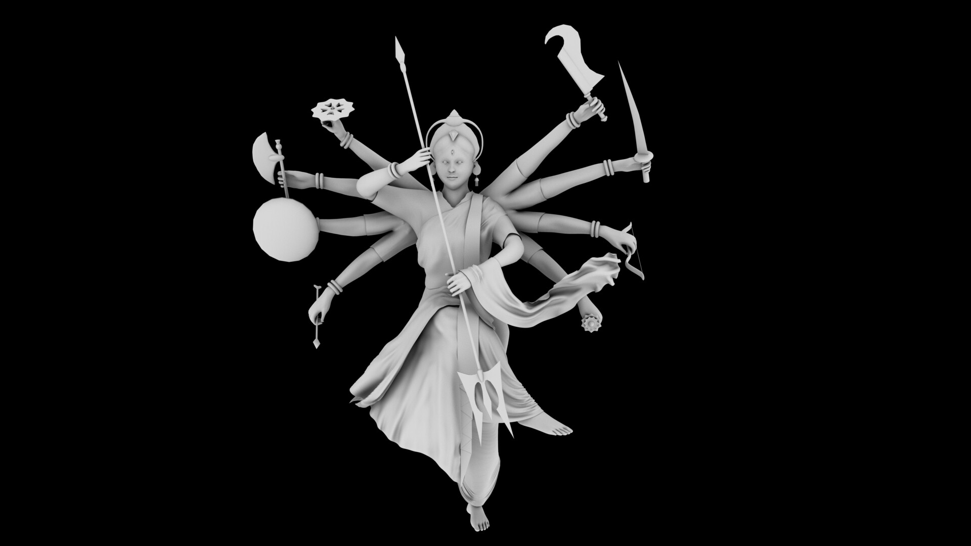 ArtStation - Maa Durga Model (High poly)