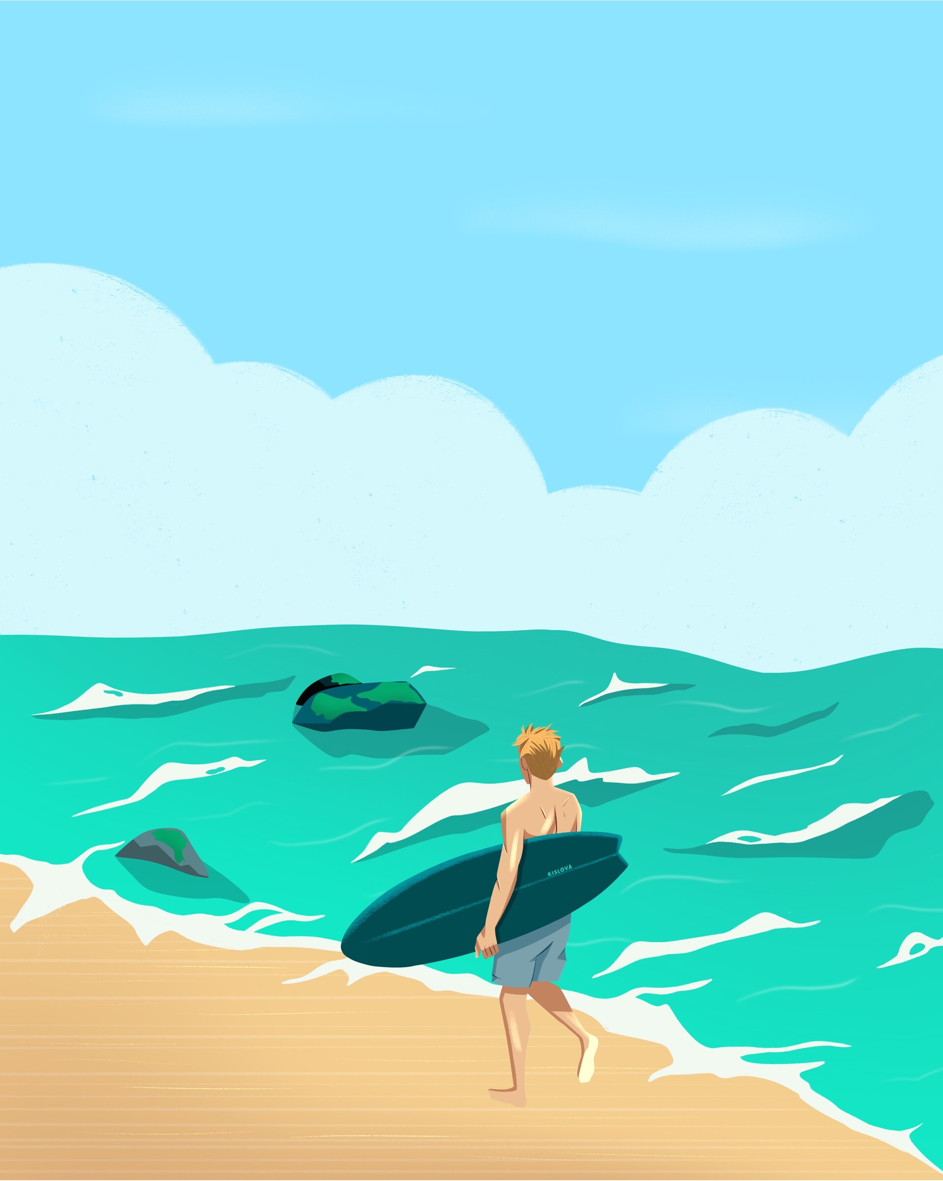 ArtStation - The guy with the surf