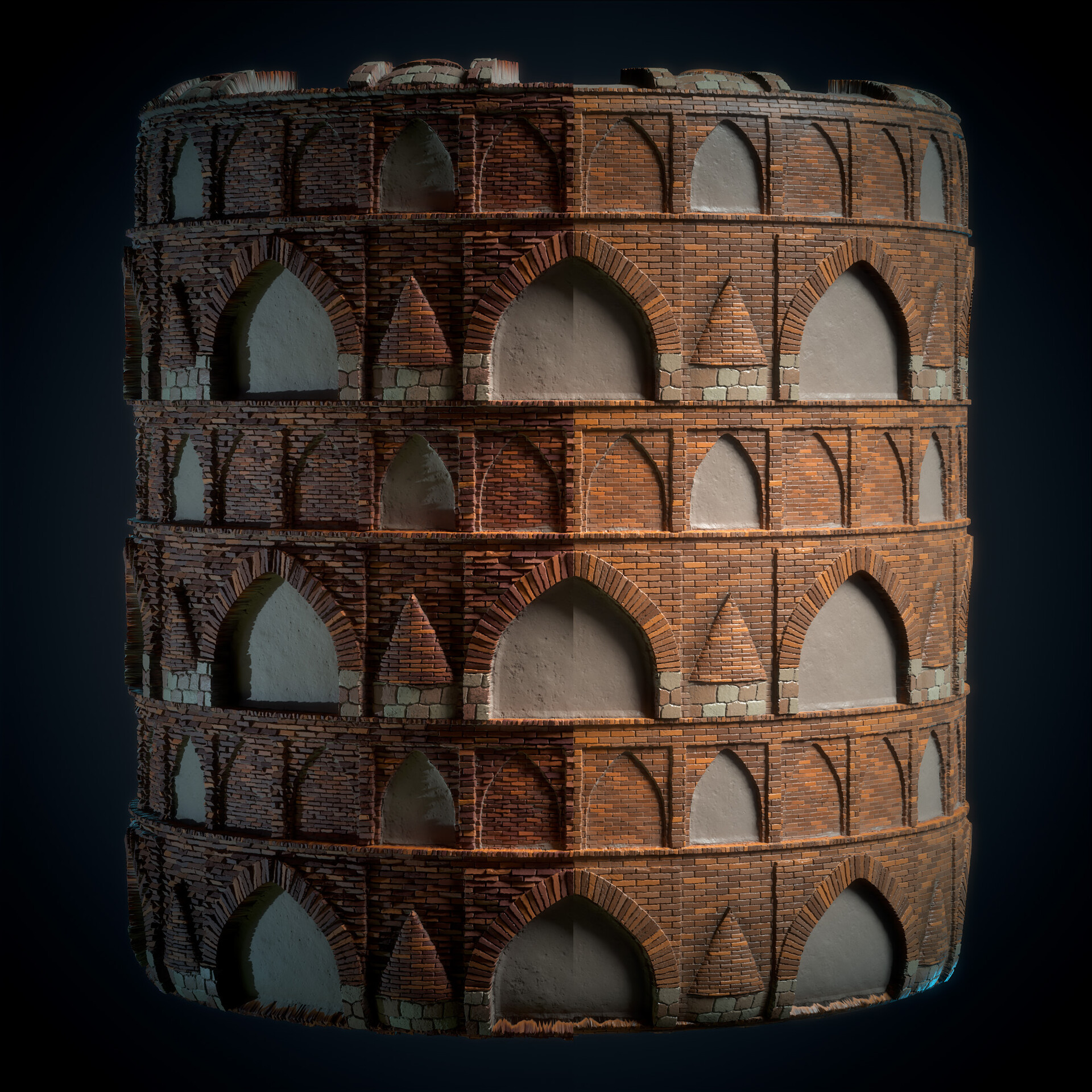 ArtStation - Wall (middle east) - VOL 03 - Maps & SBS & Sbsar