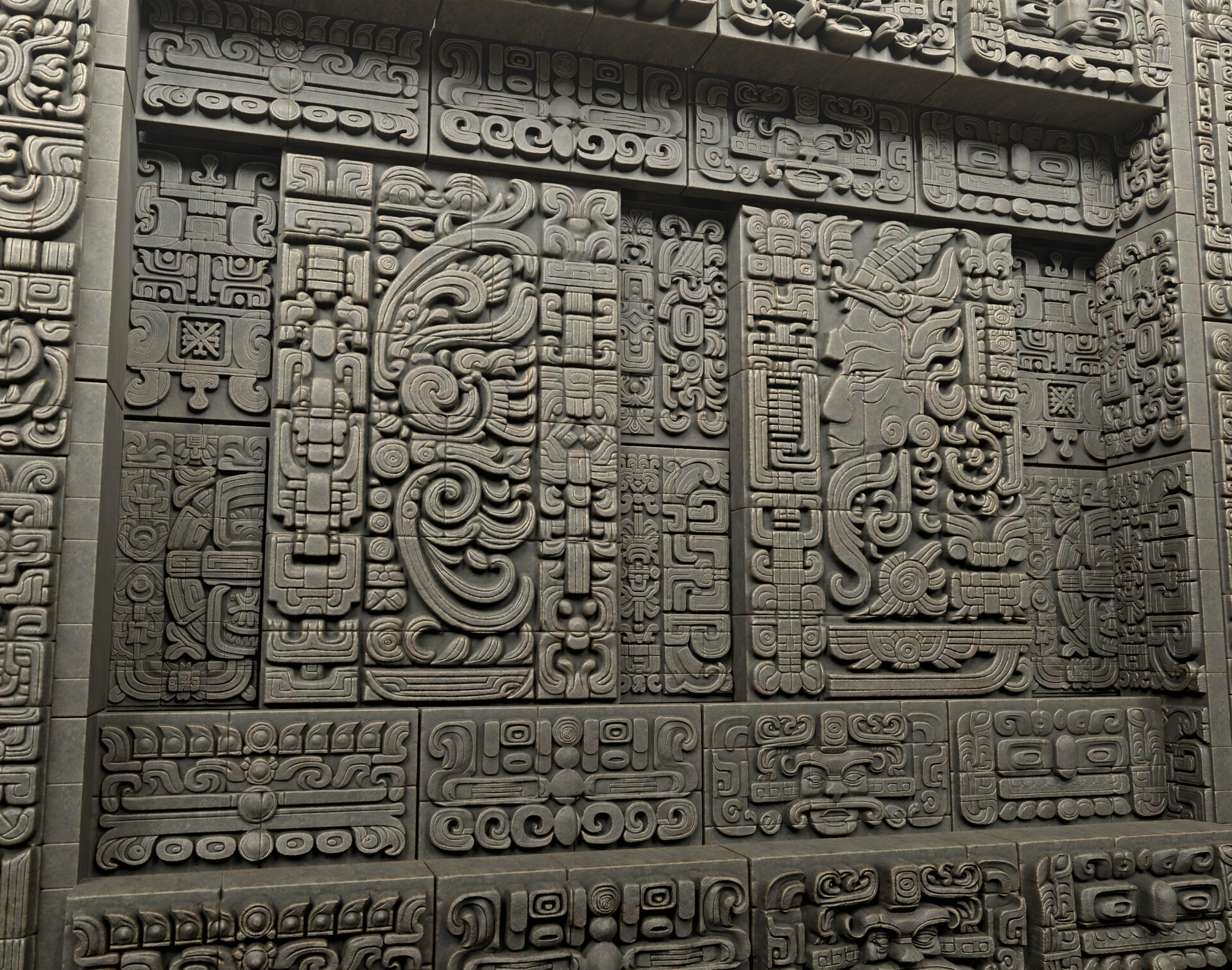 mayan temple patterns