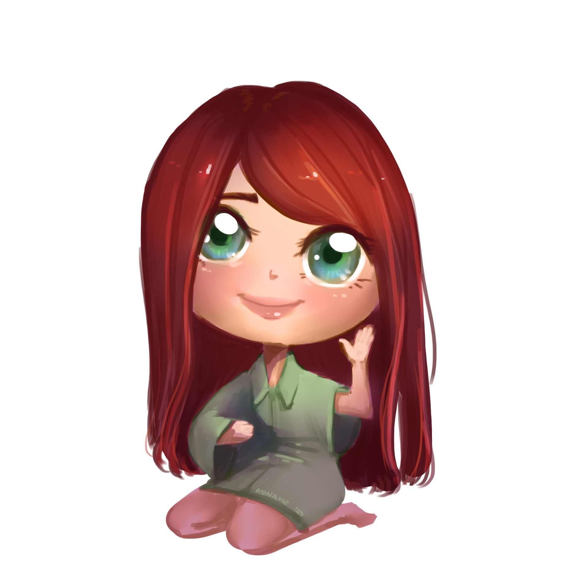 ArtStation - cute girl uwu