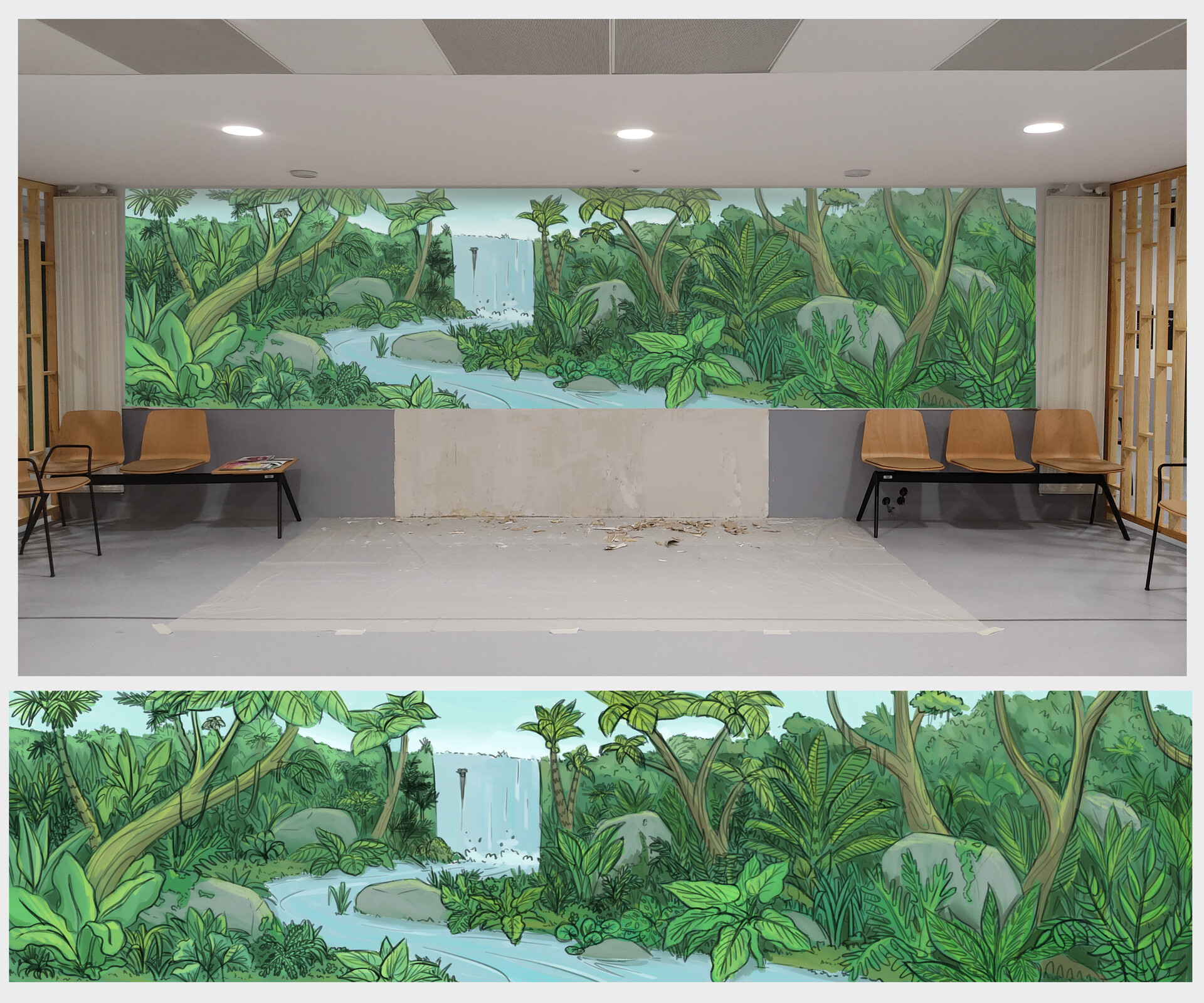 ArtStation - Projet de fresque - Simulation