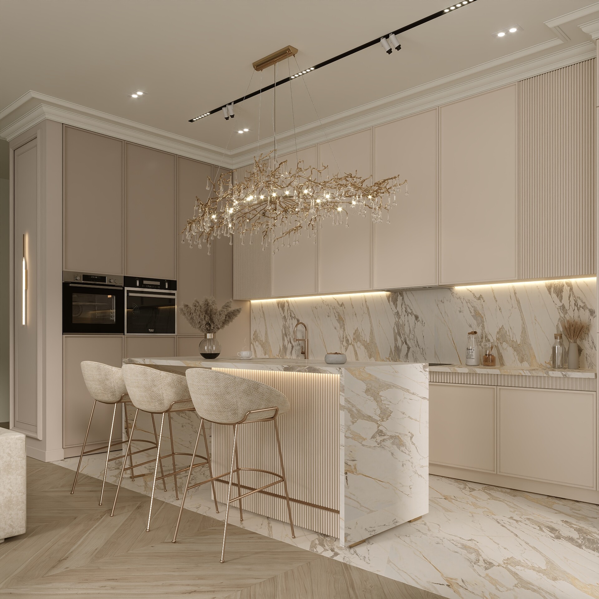 ArtStation - Neo classic kitchen