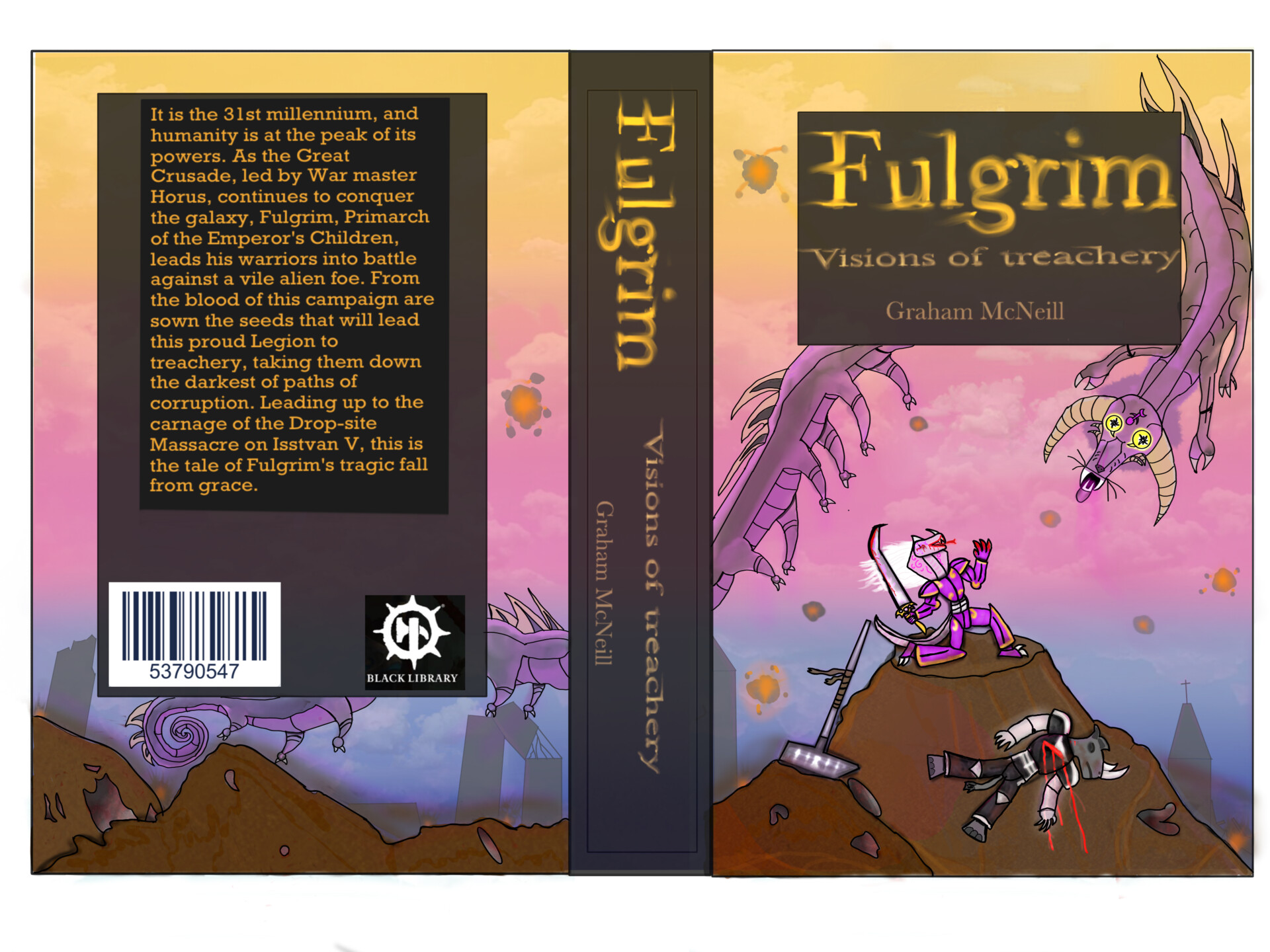 ArtStation - fulgrim book redesign