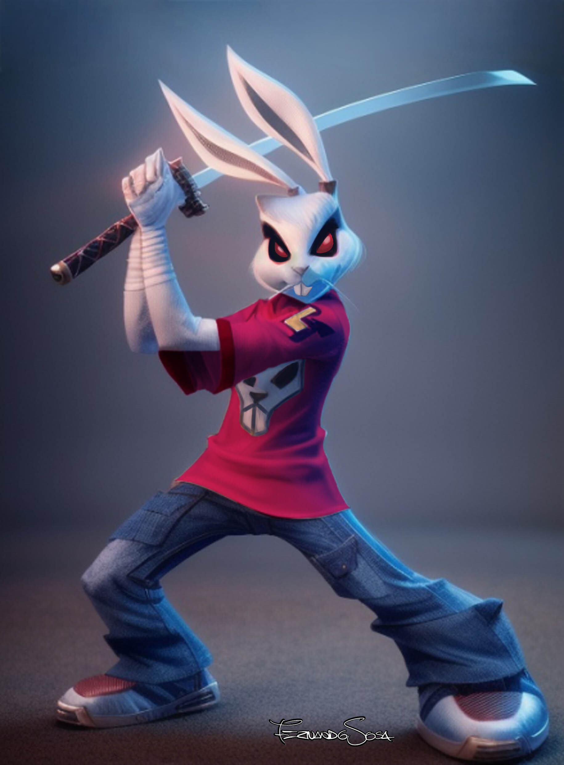 Artstation Bunny Ninja