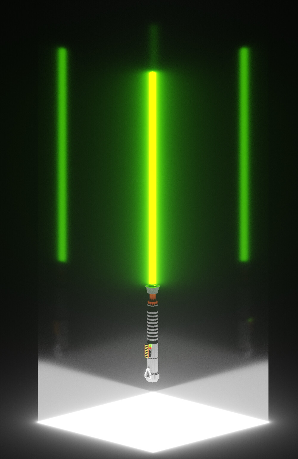 ArtStation - Luke's green lightsaber