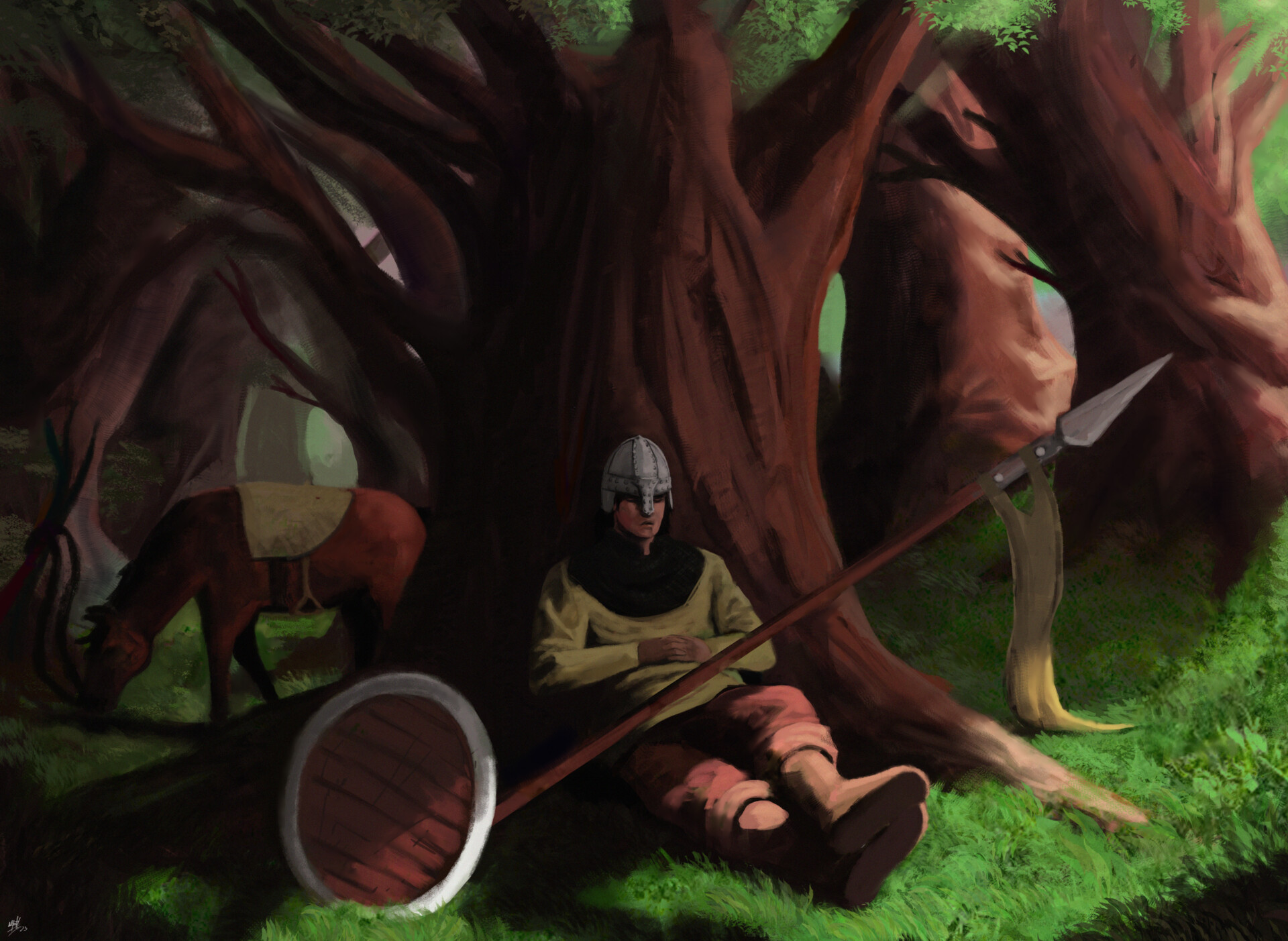 ArtStation - Knight's rest