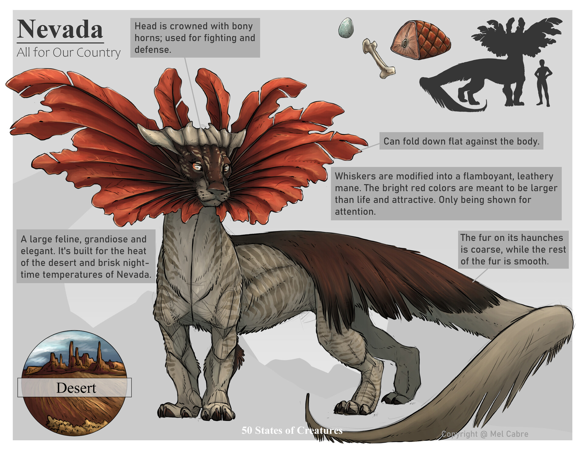 ArtStation - Creature Concept Inspired by the State of Nevada