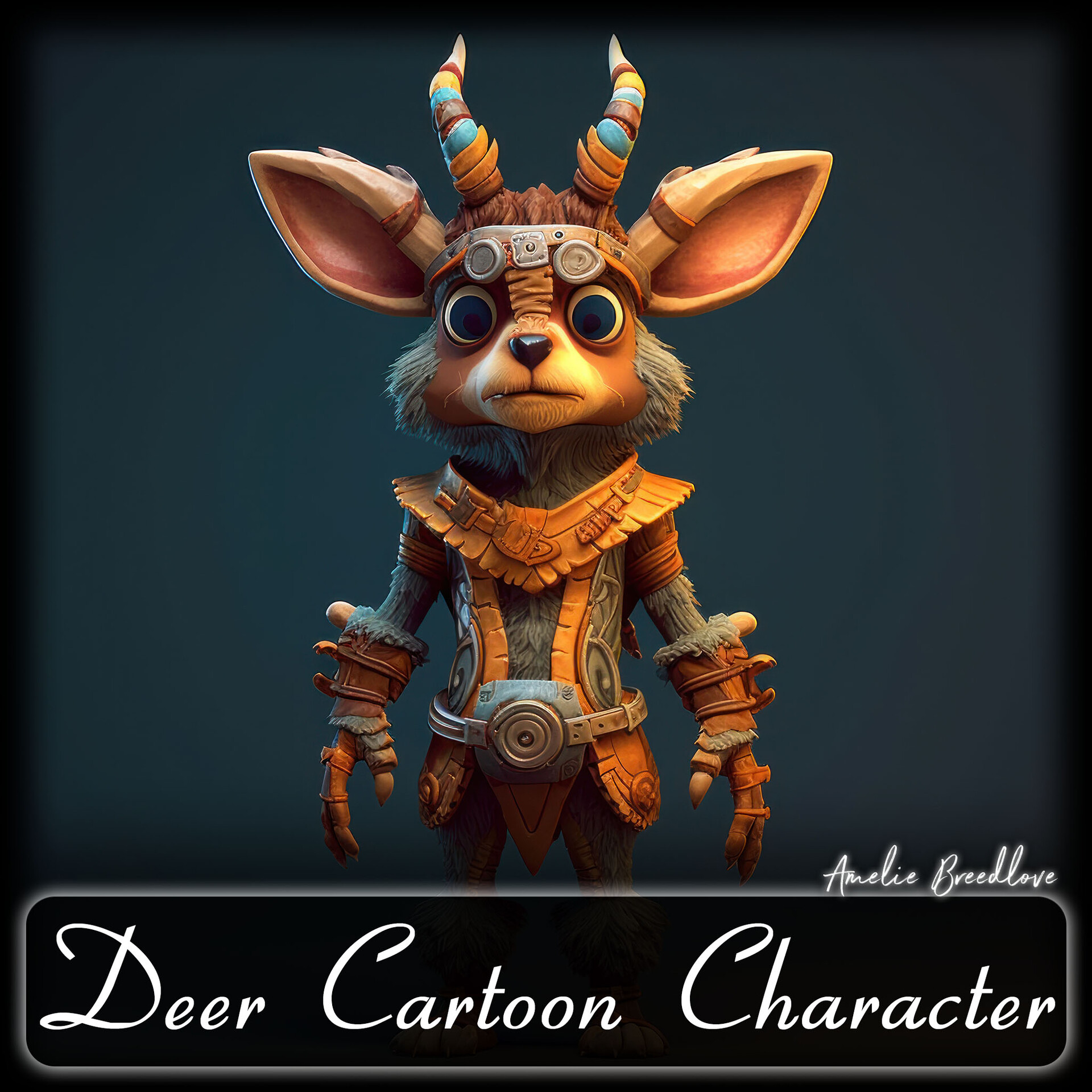 ArtStation - 200 Deer Cartoon Character (Full Body) Reference Pack | 4K ...