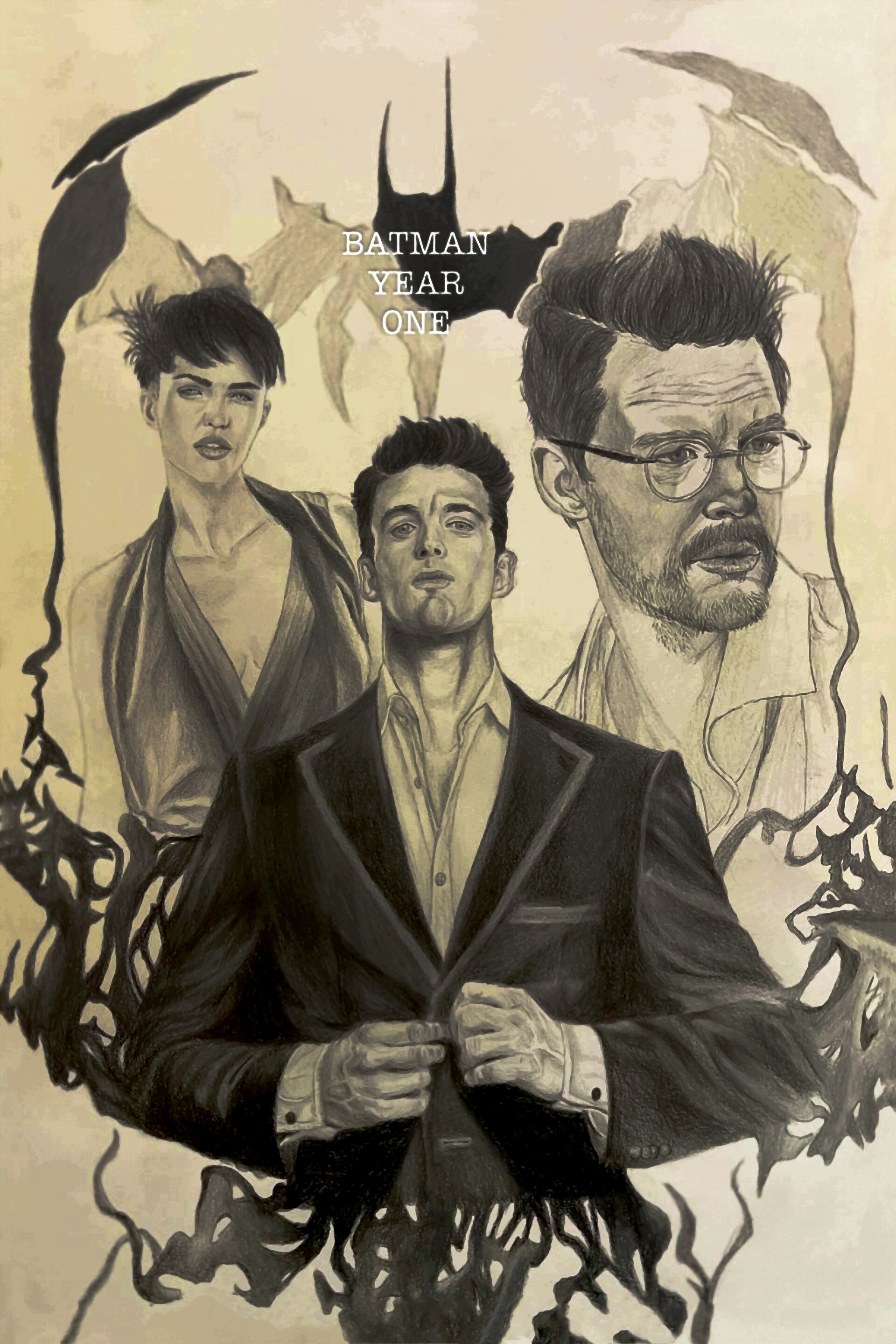 ArtStation - Batman year one digital painting