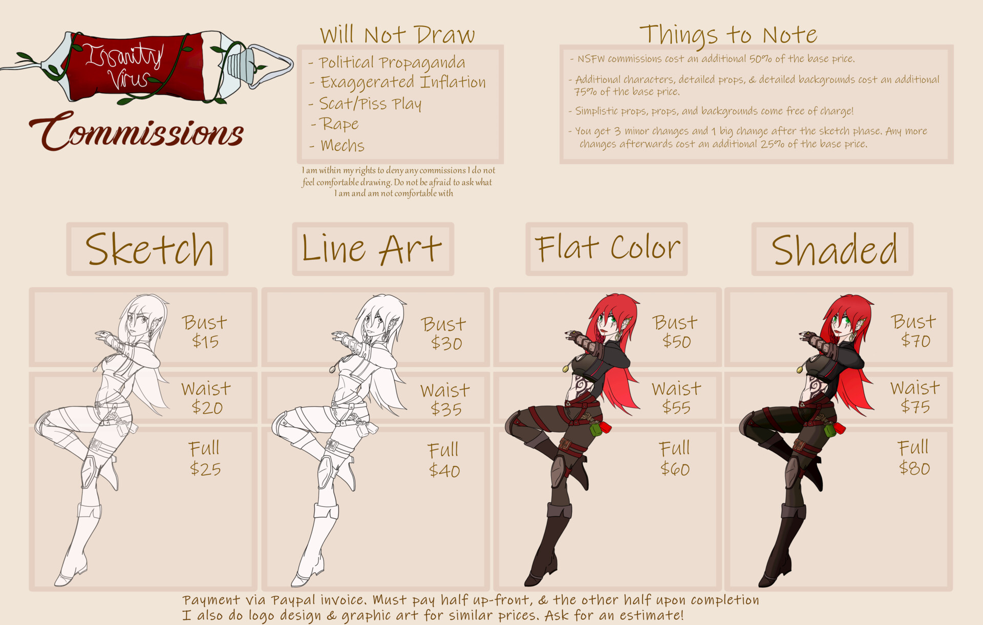 ArtStation - Commission Sheet