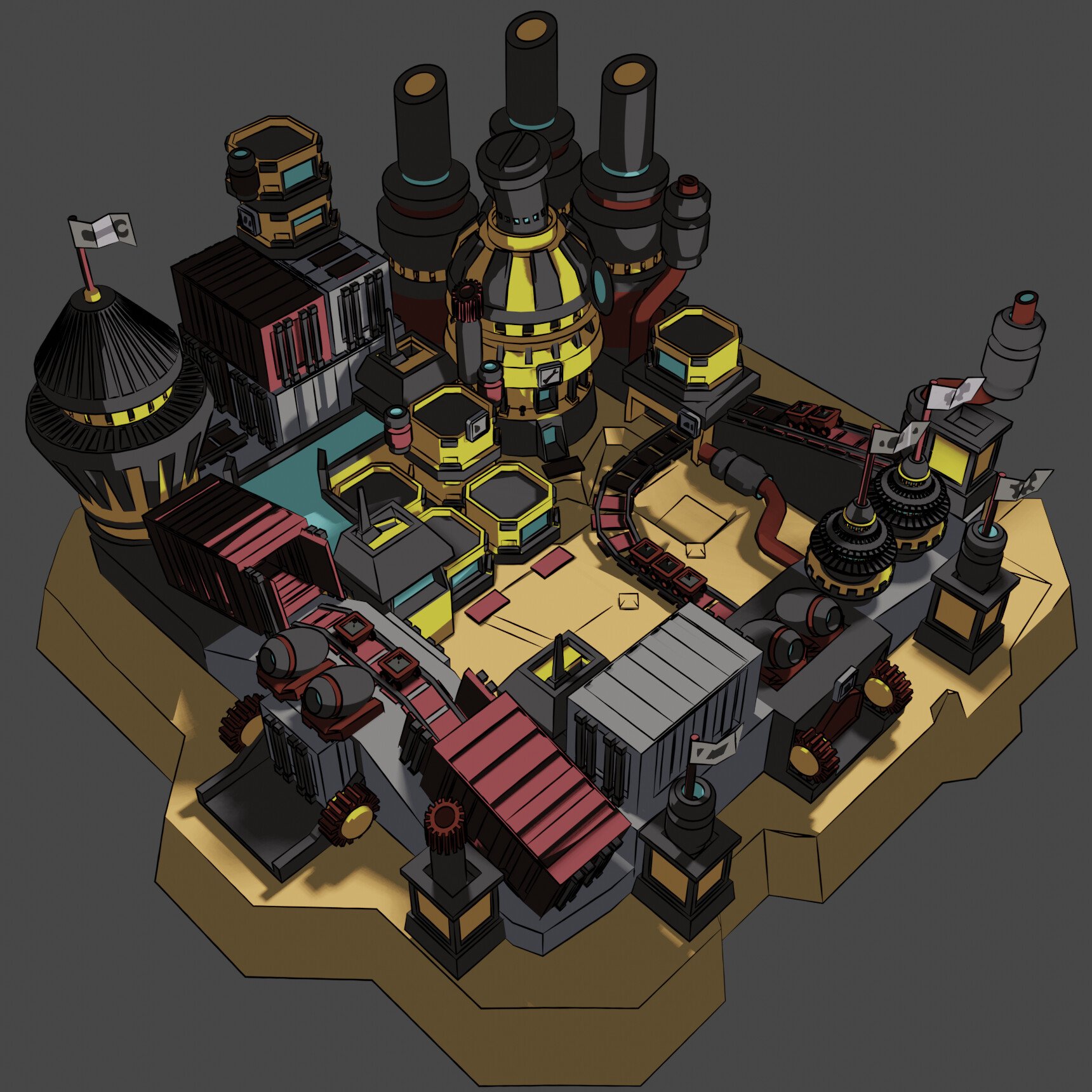 ArtStation - industry castle