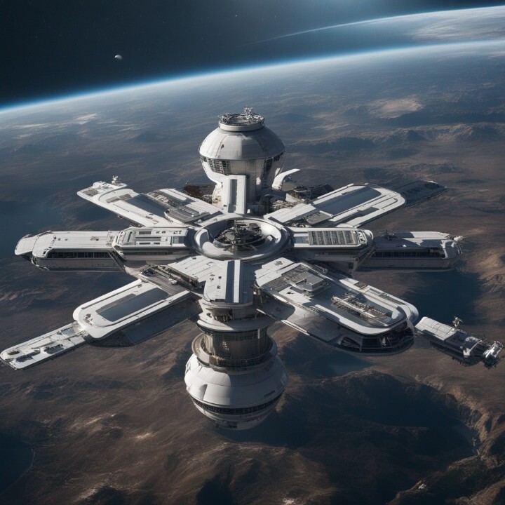 ArtStation - Traveling through abandoned space stations