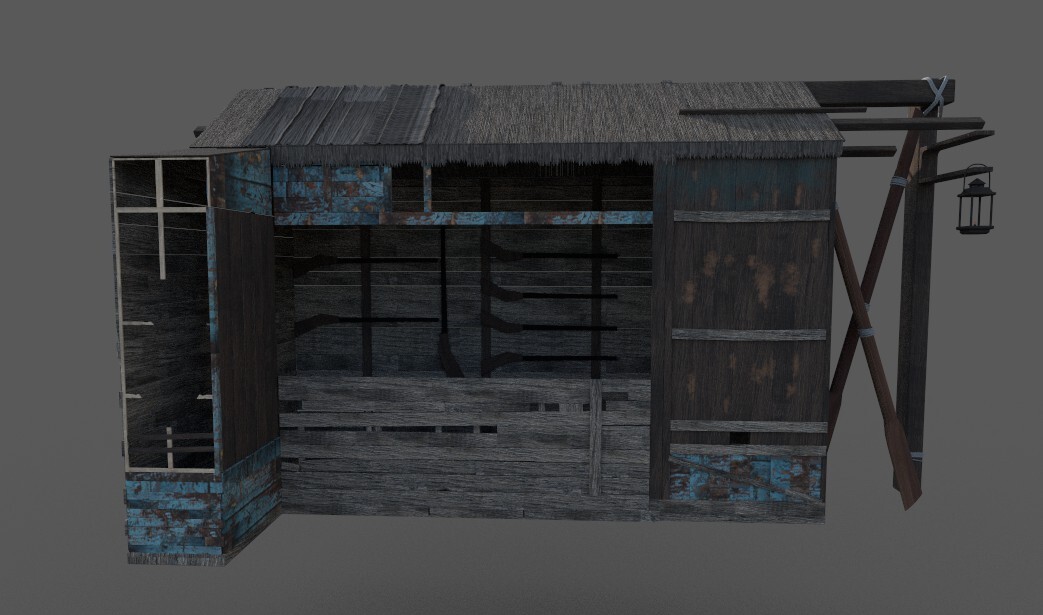 ArtStation - 3D Hut Modeling & Texture