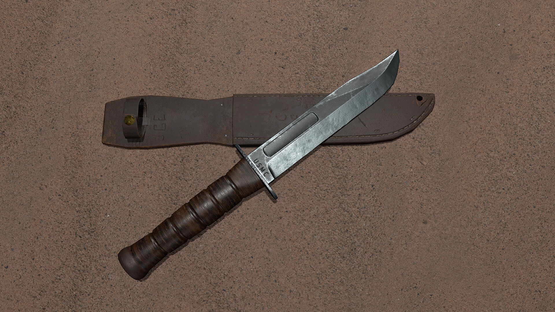 ArtStation - WW2 Knife Ka-Bar USMC