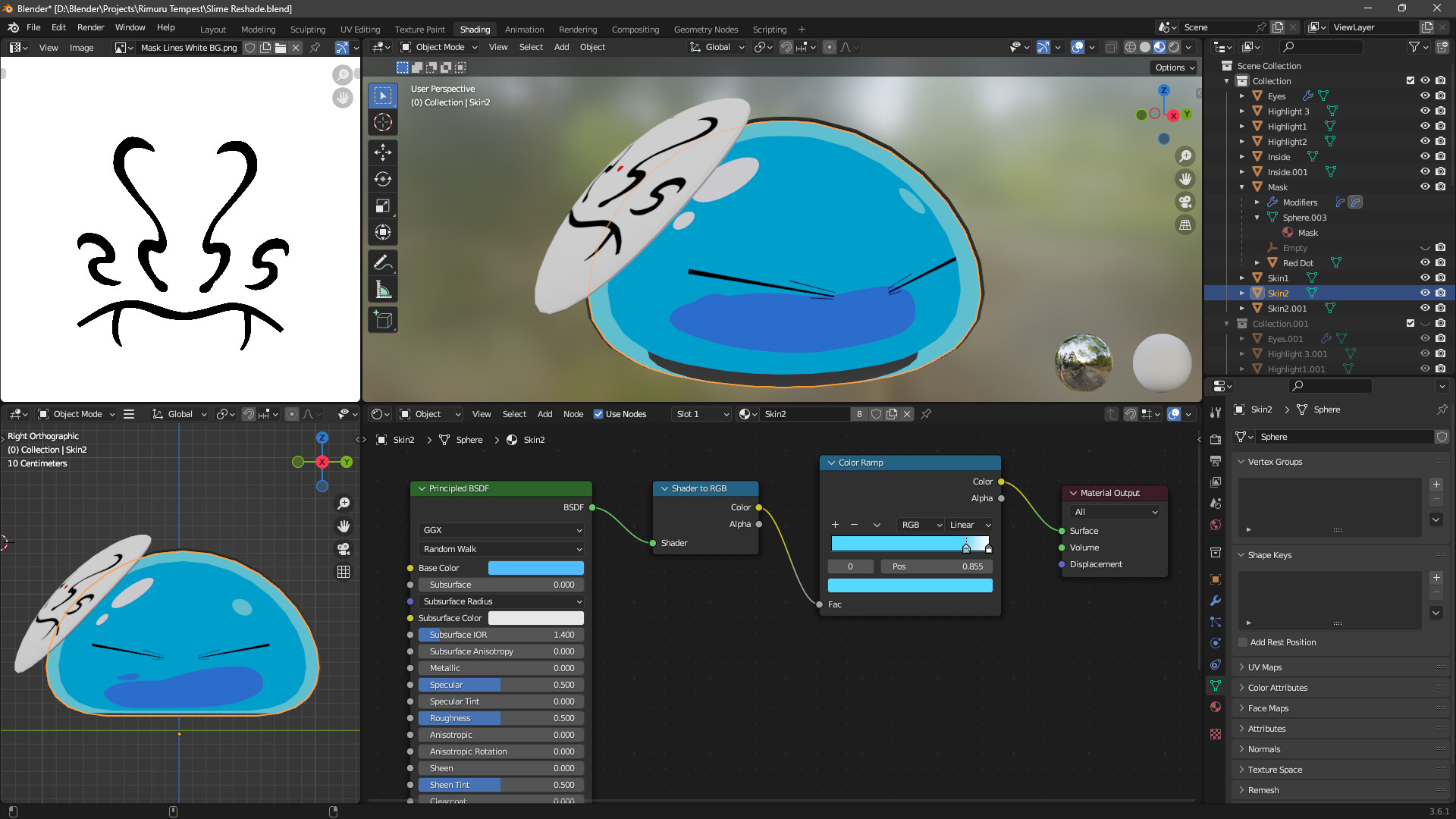 slime texture blender