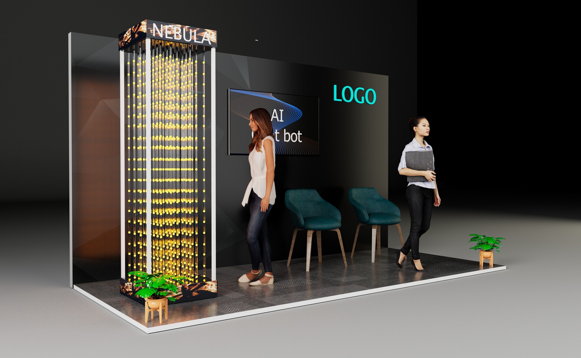 ArtStation - Stall design for indore tech expo,