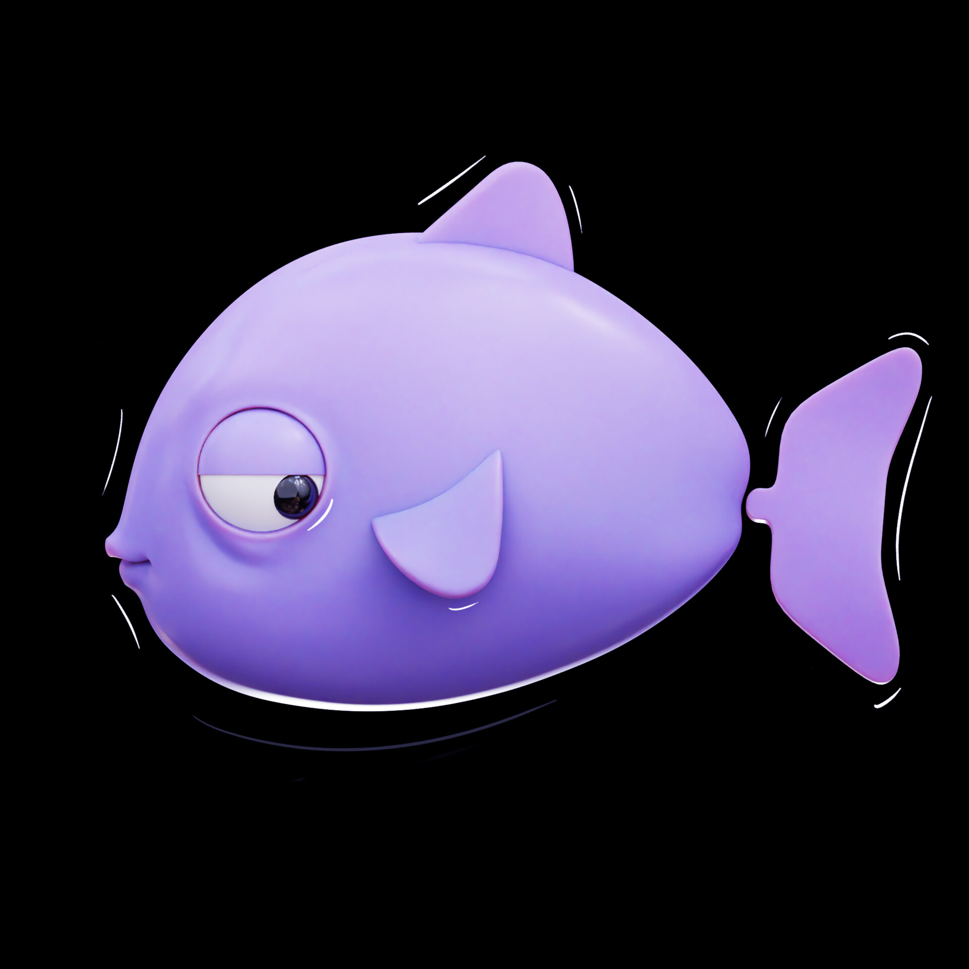 ArtStation - 3D CARTOON CHARACTER - THE FISH