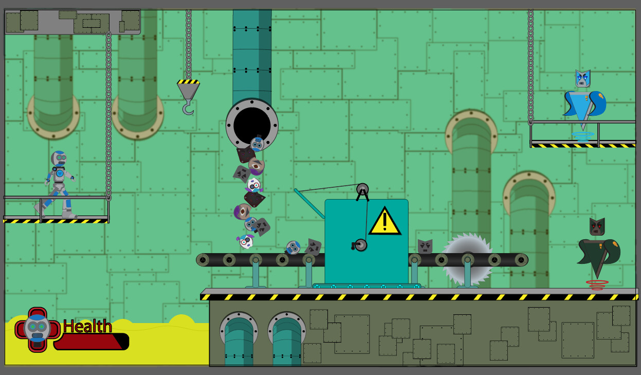 ArtStation - 2D Level Design & Character Design | School Project