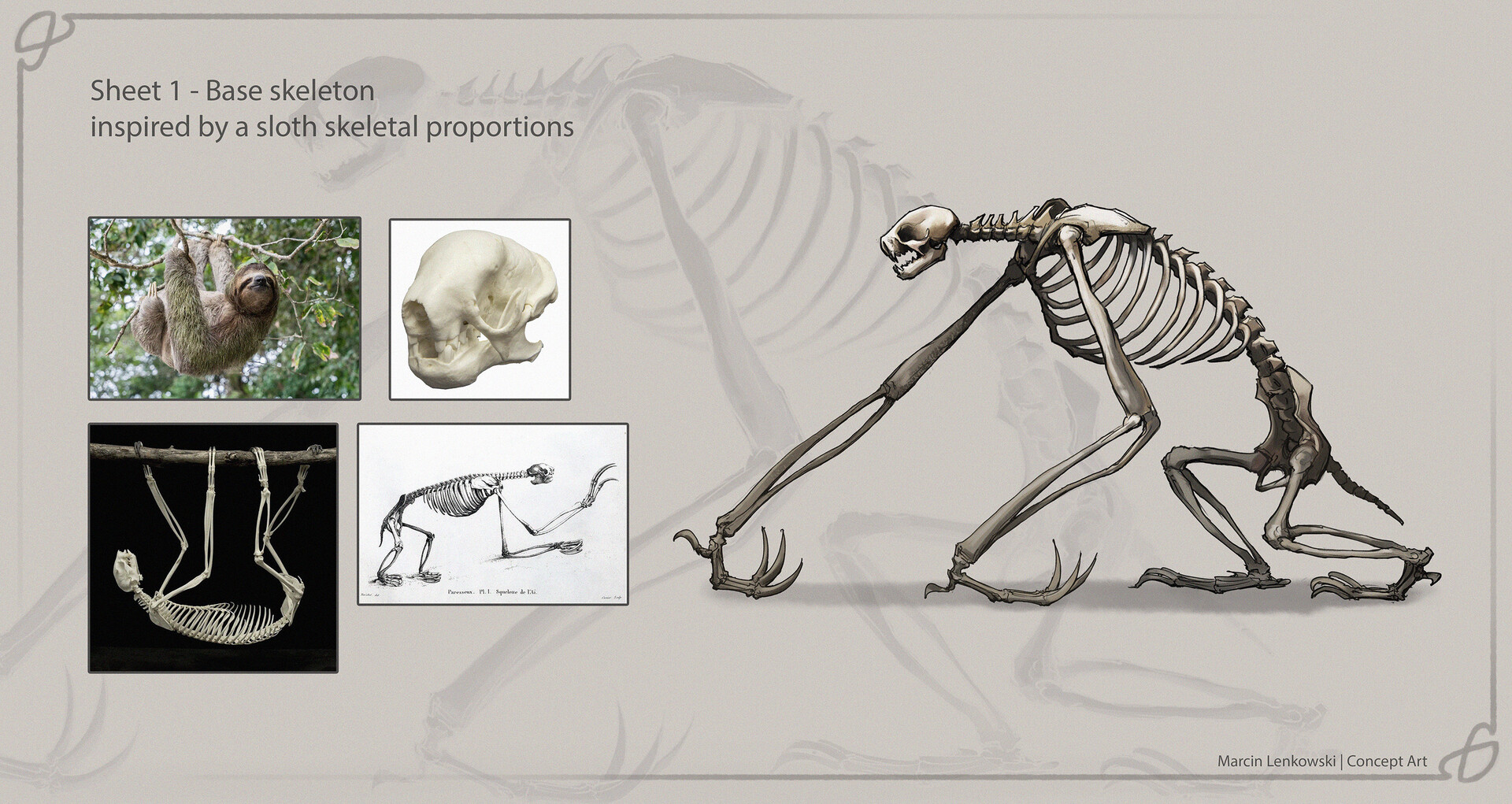 ArtStation - Creature Design - Skin and Bone