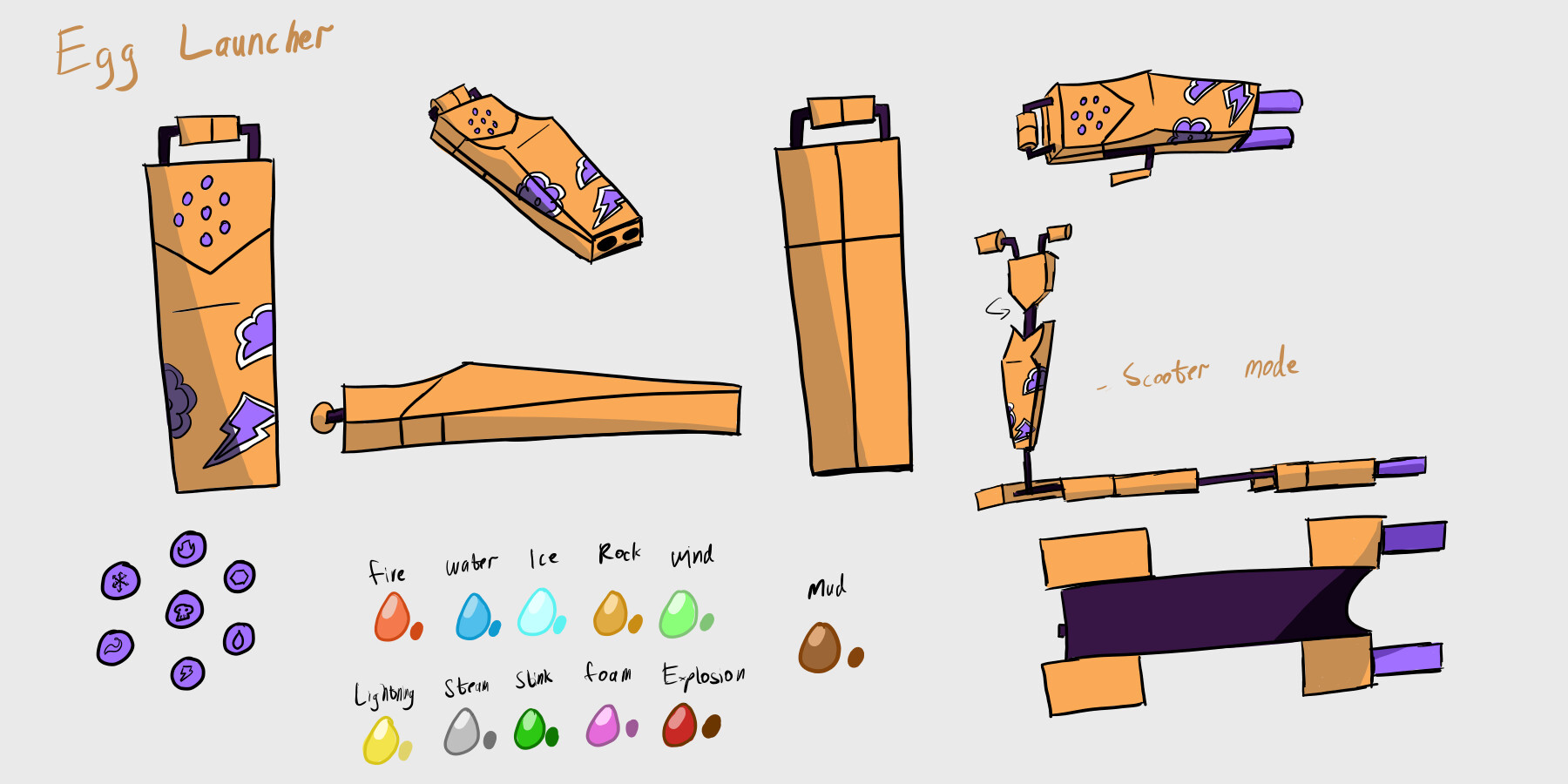 Minecraft Papercraft Weapons