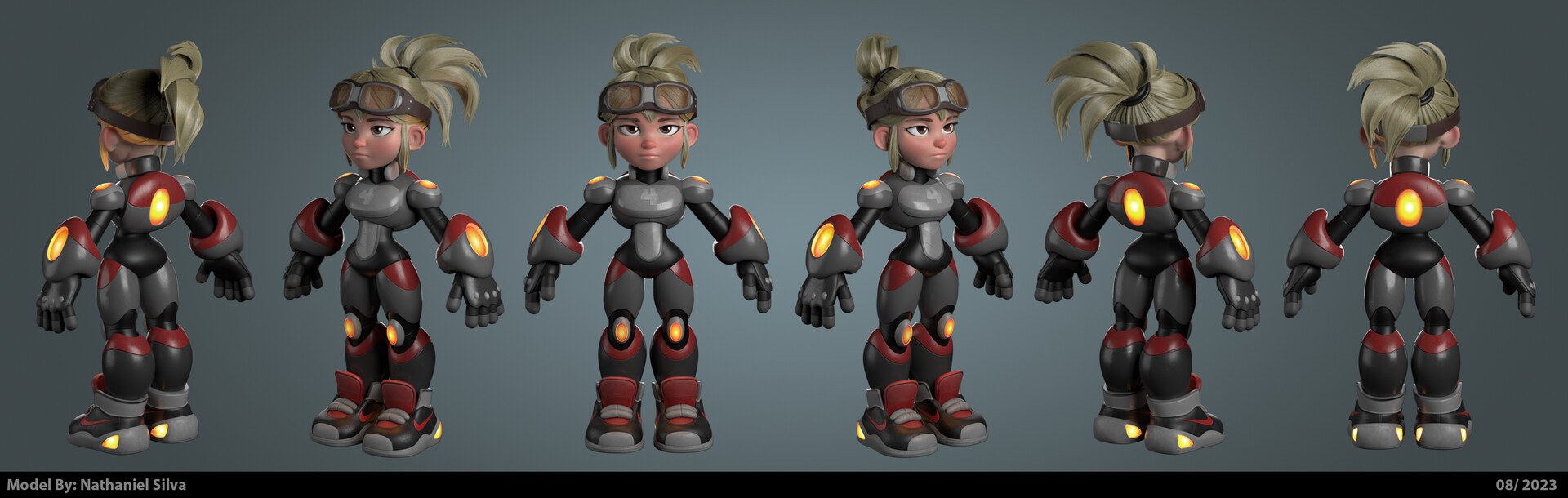 Nathaniel Silva - Number Four Character Model