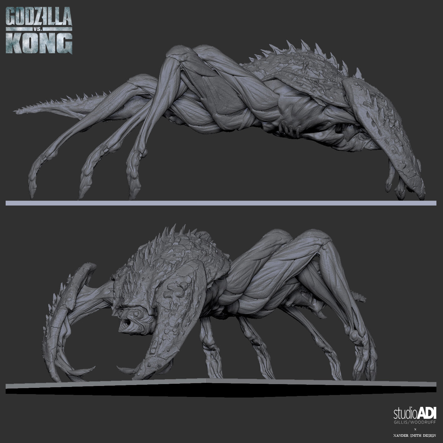 Xander Smith - Godzilla v Kong Zbrush Maquettes