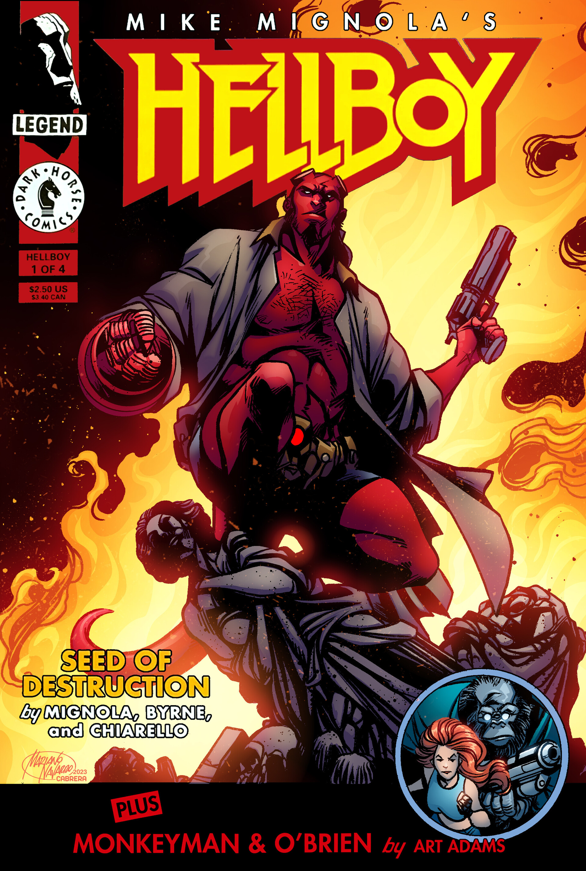 ArtStation - Hellboy anniversary - comic cover remake