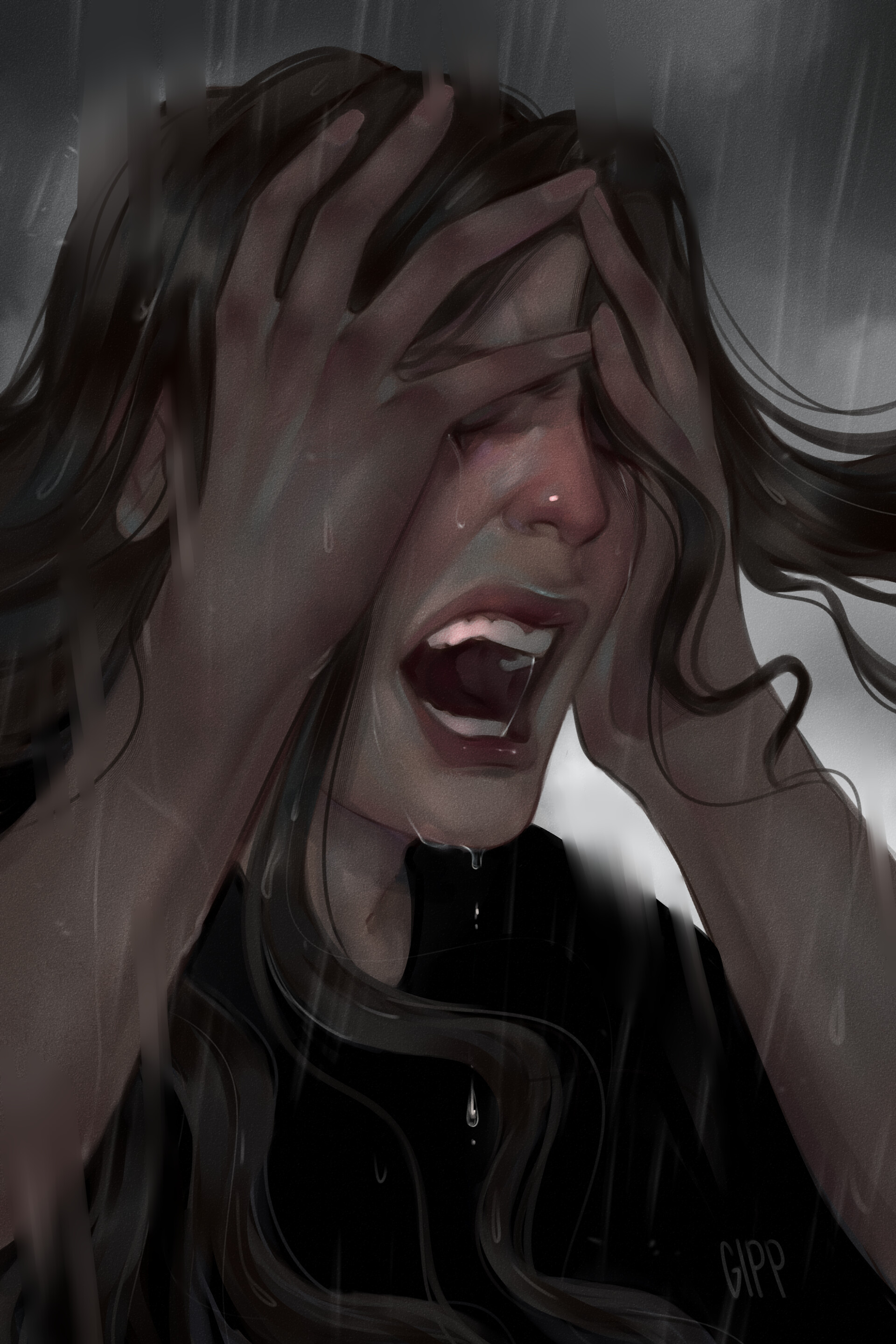 ArtStation - Rain tears