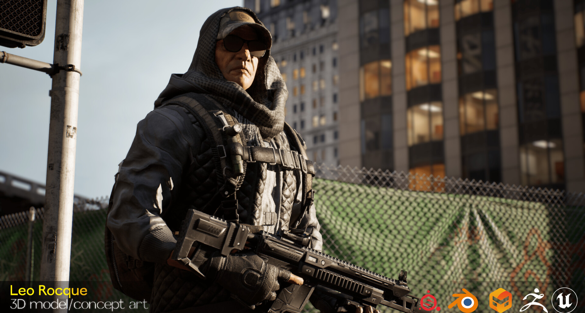 Leo Rocque - Senior Fisherman Chad - Realtime Game ready Character