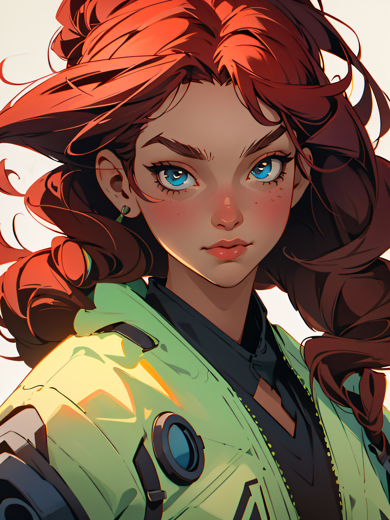 ArtStation - 2d redhead girl