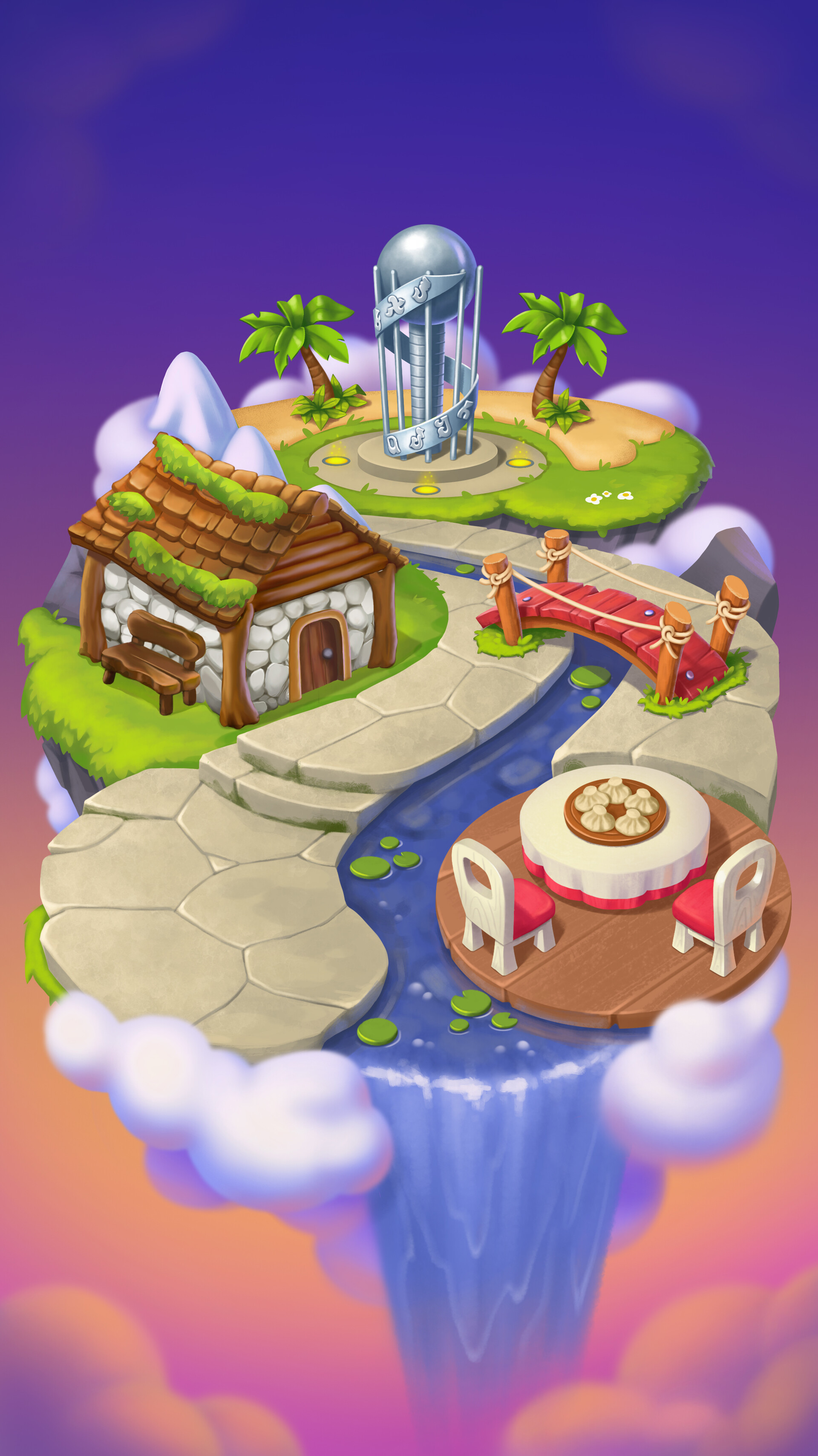 ArtStation - building for casual game location