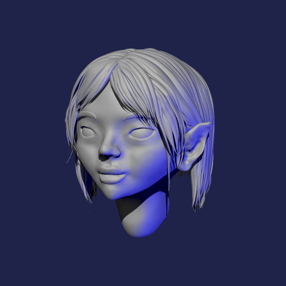 ArtStation - Learning ZBrush - Head study