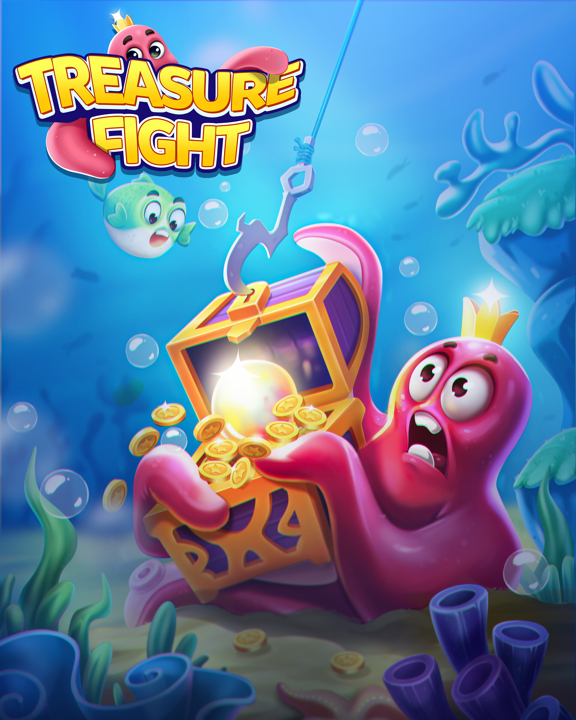 ArtStation - Treasure Fight_Game Concept