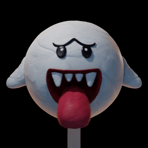 ArtStation - Nintendo's Boo in Claymation art style by me