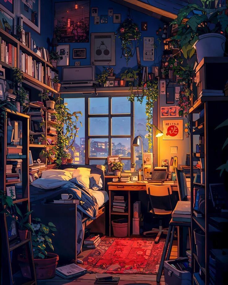 ArtStation - Cozy Room: 2D Illustration