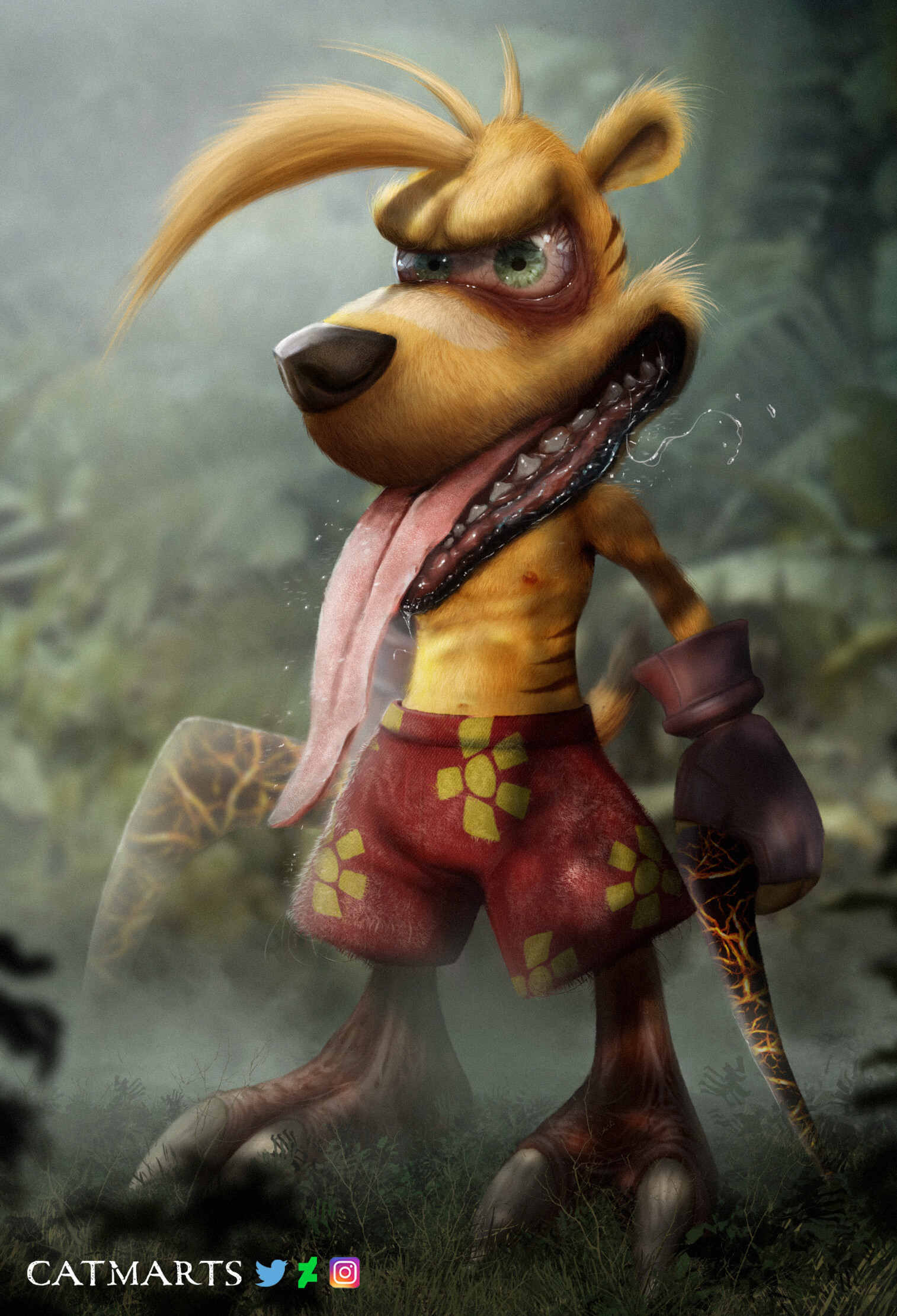 ArtStation - Ty The Tasmanian Tiger - Horror Edition