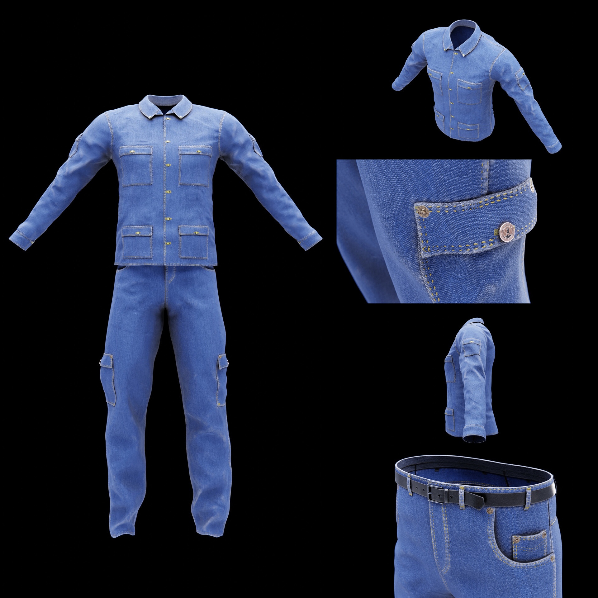 ArtStation - Denim Jean Outfit