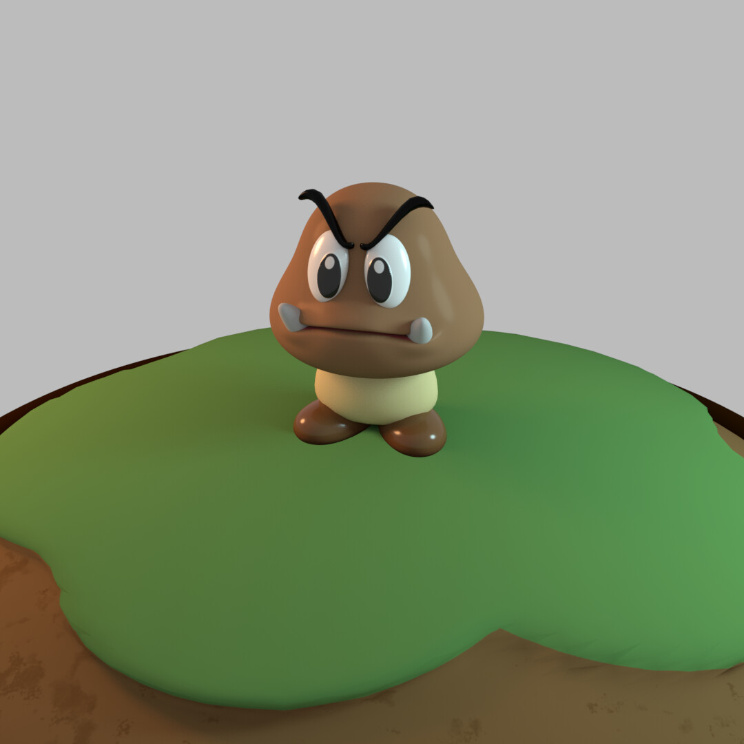 ArtStation - 3D Mario Goombas