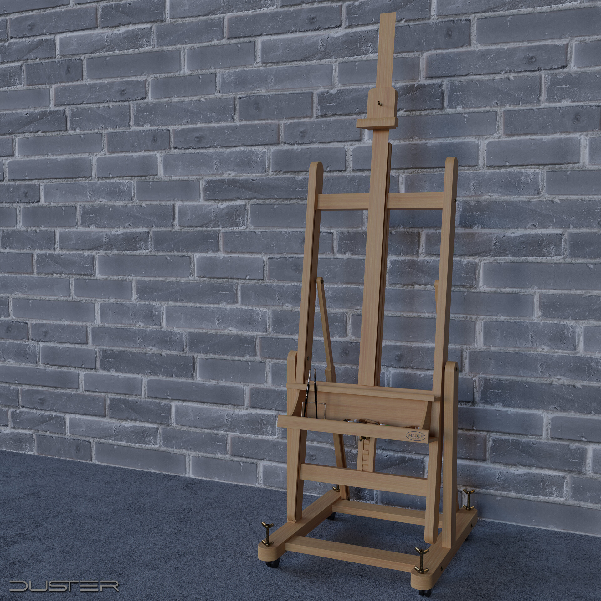 ArtStation - Painting Easel and Accessories - Blender 3D Model