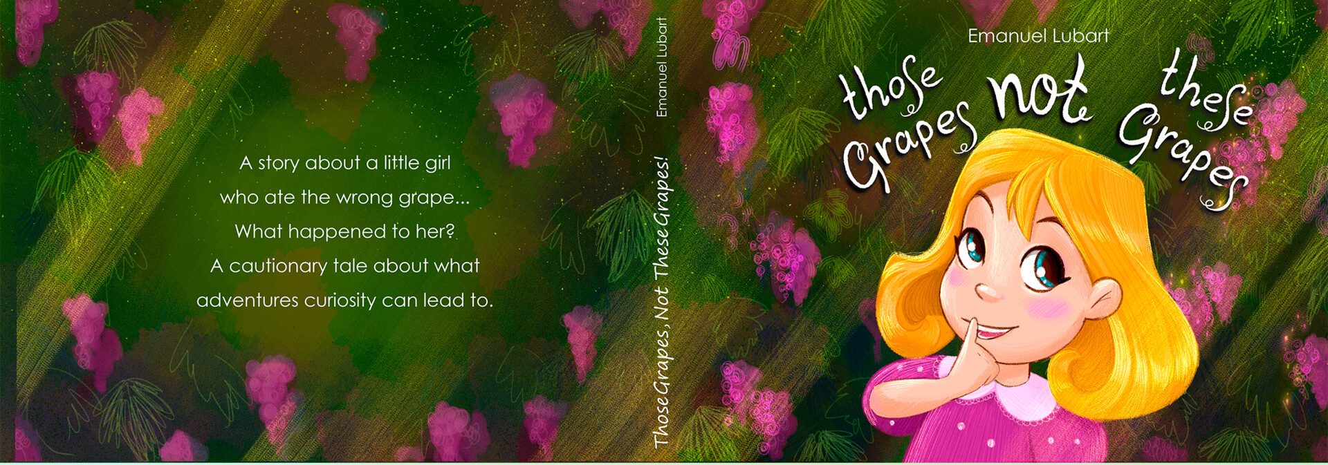 ArtStation - Cover of a children's book about magic grapes