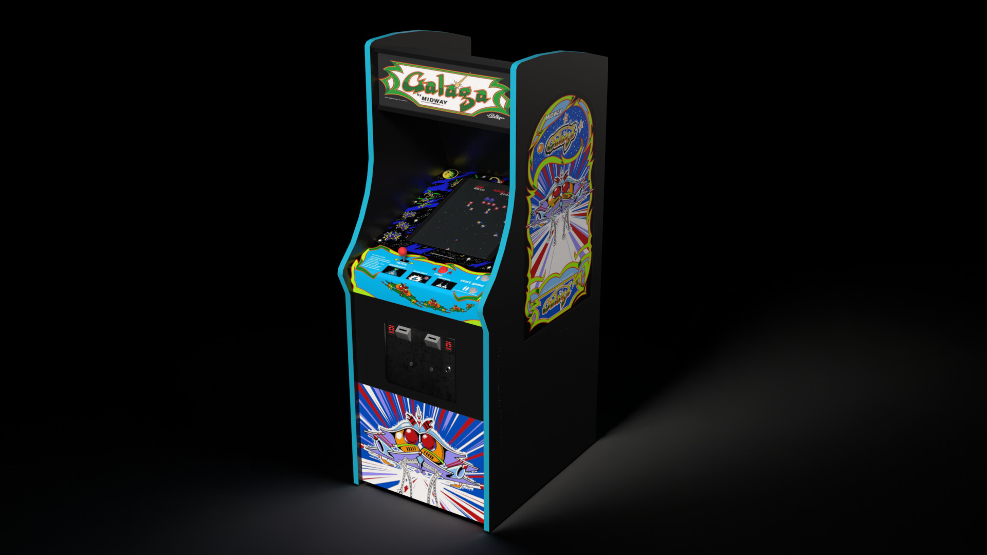 ArtStation - Galaga Arcade Machine
