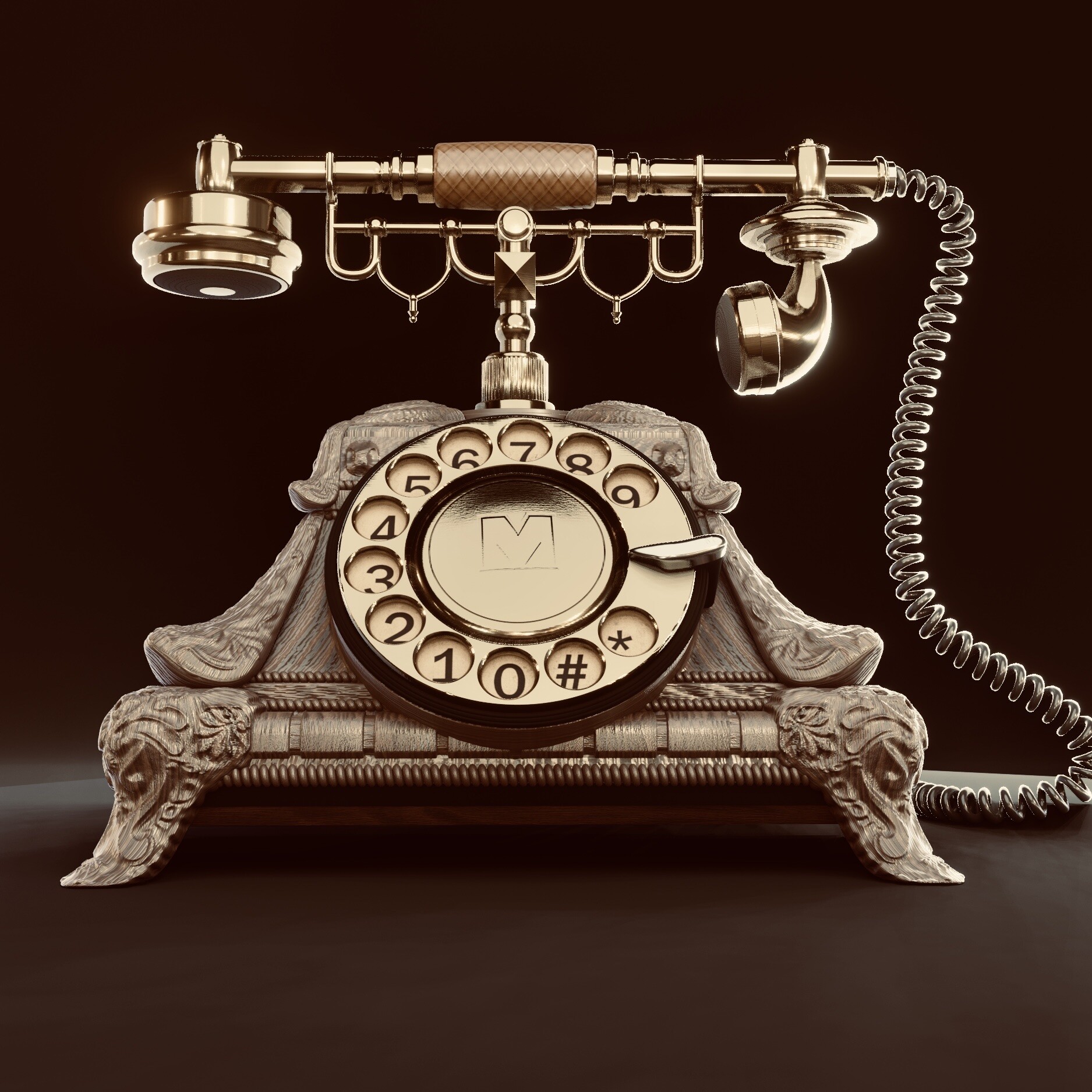 ArtStation - Old telephone ☎️