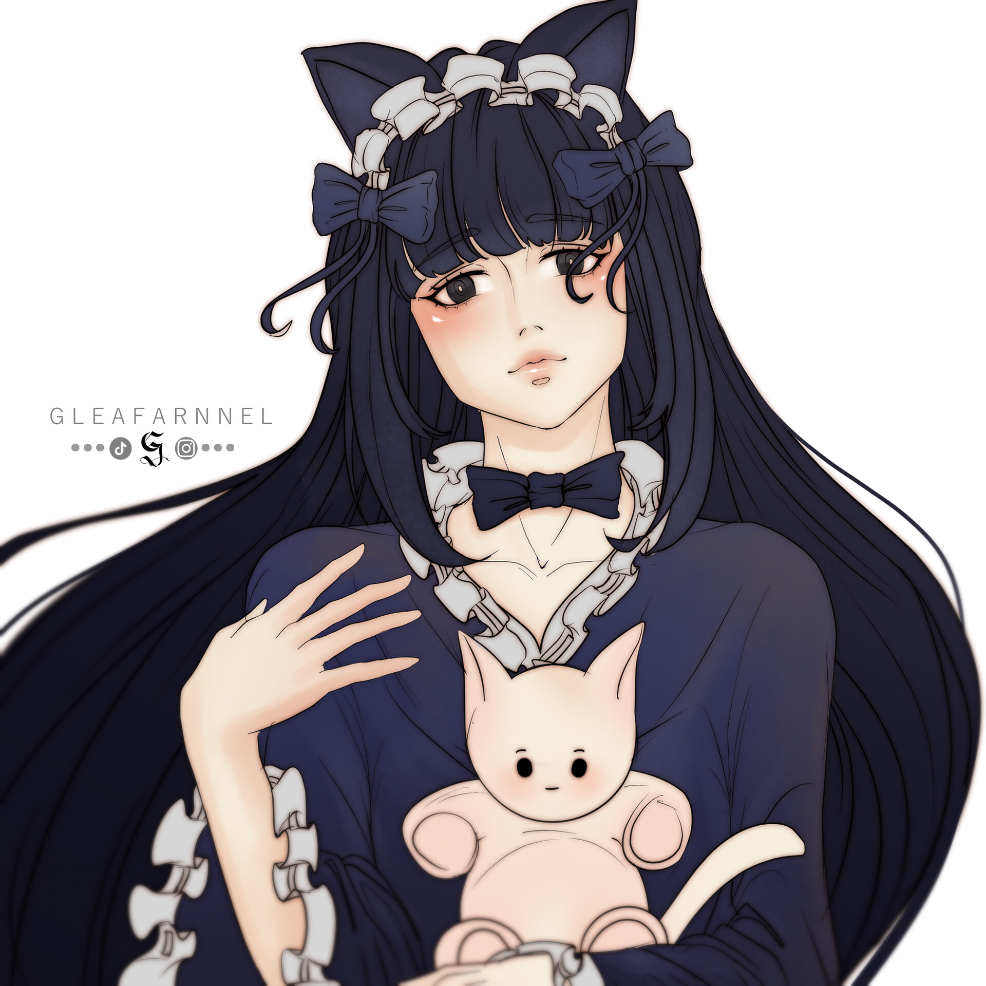 ArtStation - Cat ears OC (Commission)